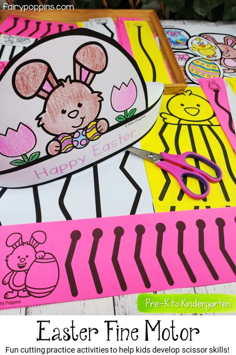 Scissor Skills & Cutting Practice Activities for Kids - Fairy Poppins