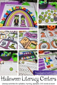 Halloween Literacy Activities for Kids - Fairy Poppins