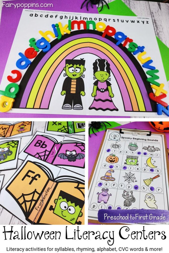 Halloween Literacy Activities for Kids - Fairy Poppins