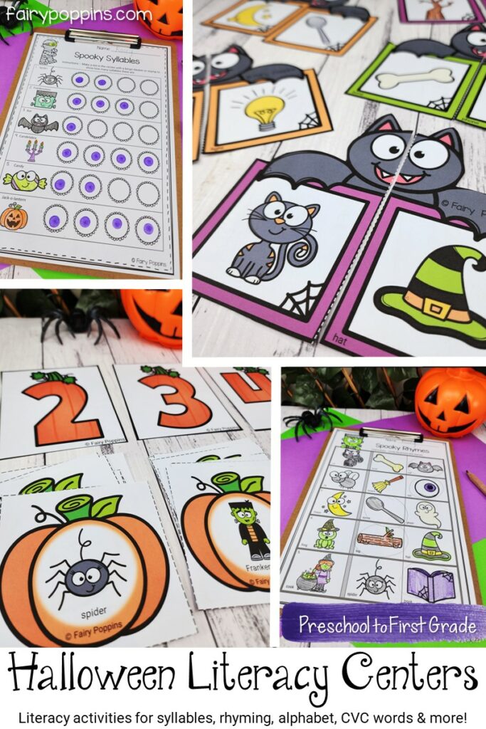 Halloween Literacy Activities for Kids - Fairy Poppins