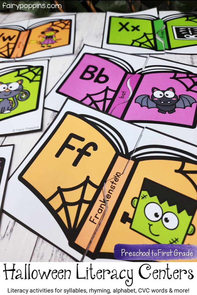 Halloween Literacy Activities for Kids - Fairy Poppins