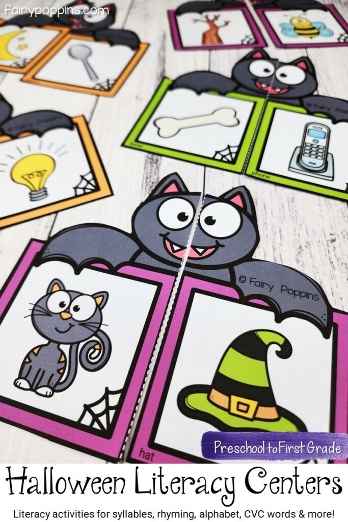 Halloween Literacy Activities for Kids - Fairy Poppins