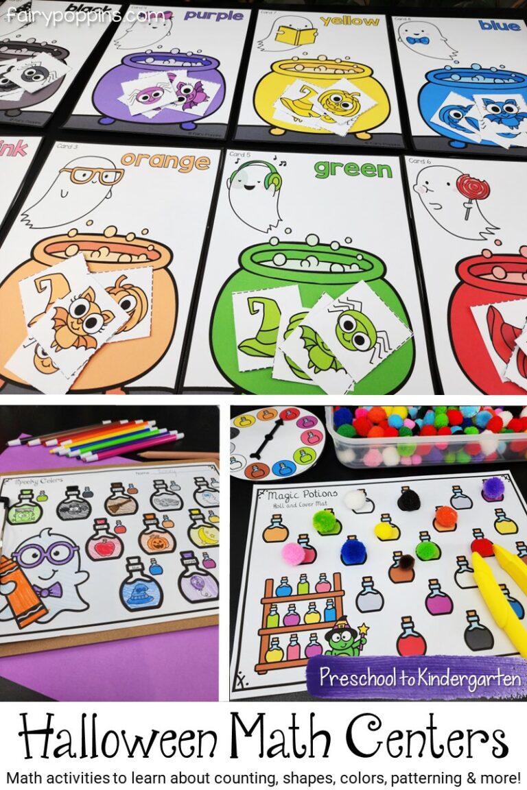 Halloween Math Activities for Kids - Fairy Poppins