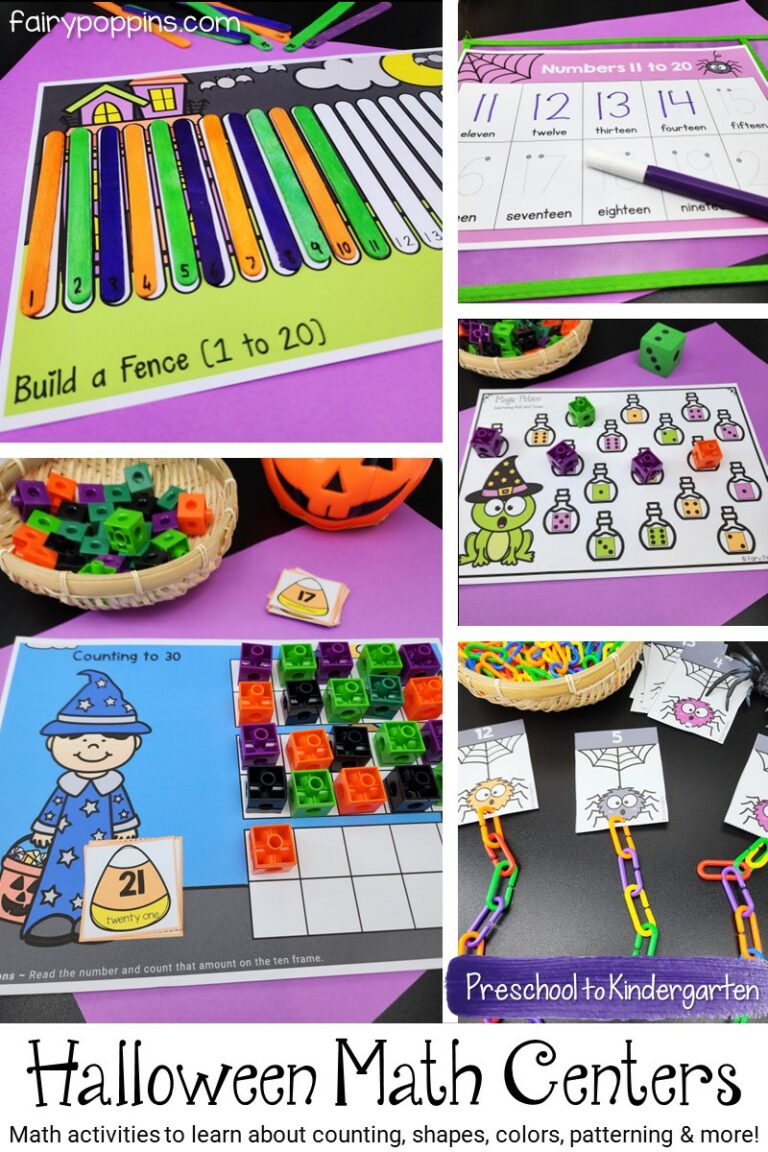 Halloween Math Activities for Kids - Fairy Poppins