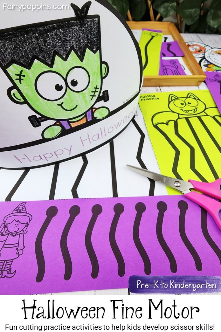 Scissor Skills & Cutting Practice Activities for Kids - Fairy Poppins