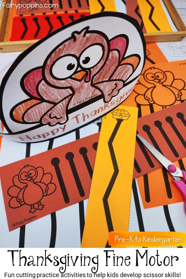 Scissor Skills & Cutting Practice Activities for Kids - Fairy Poppins