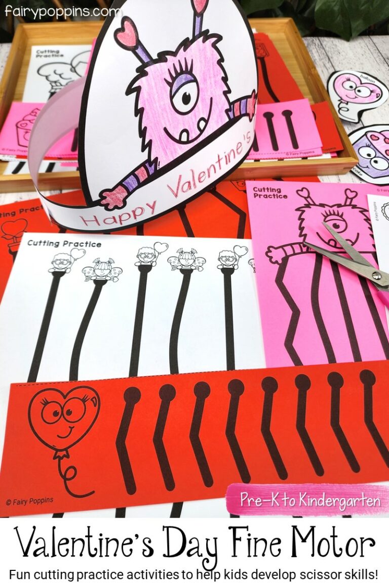 Scissor Skills & Cutting Practice Activities for Kids - Fairy Poppins