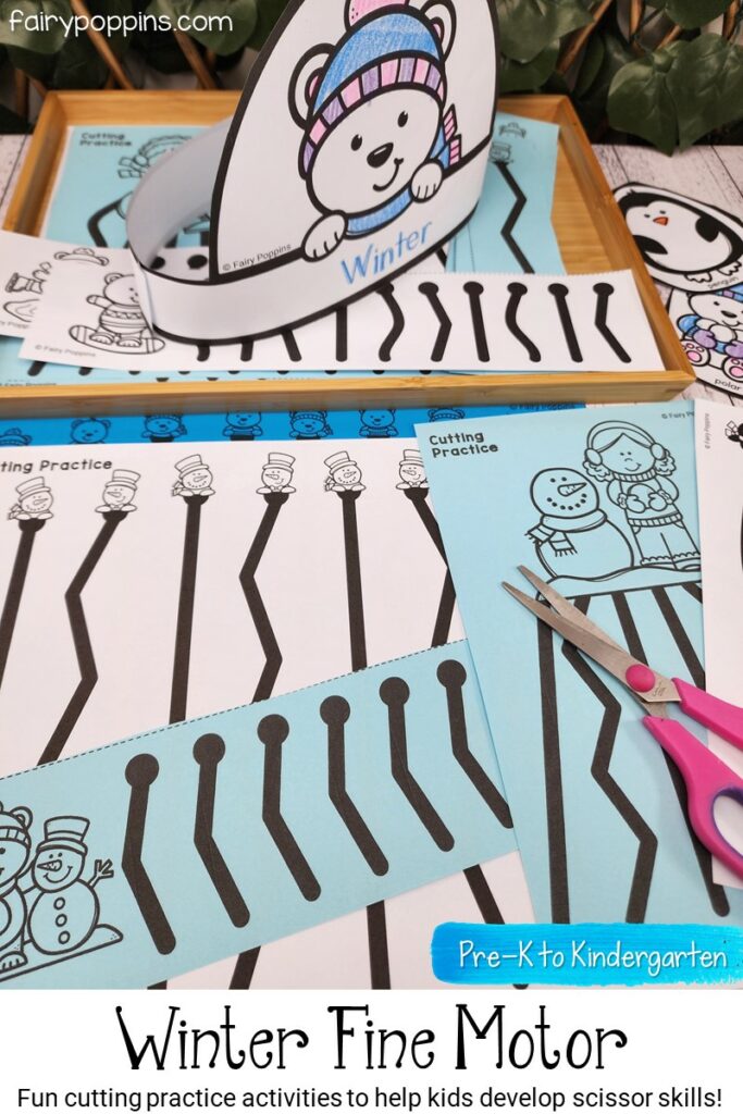 Seasonal Scissor Skills & Cutting Practice - Fairy Poppins