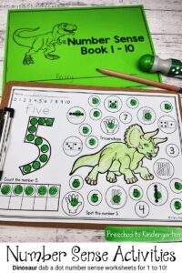 Kindergarten Number Sense Activities (1-10) - Fairy Poppins