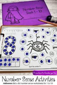 Number Sense Activities (1 to 10) - Dot Markers - Fairy Poppins