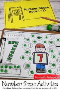 Kindergarten Number Sense Activities (1-10) - Fairy Poppins