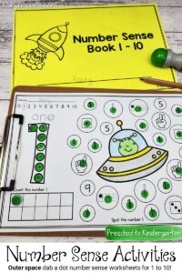 Kindergarten Number Sense Activities (1-10) - Fairy Poppins