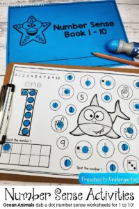 Kindergarten Number Sense Activities (1-10) - Fairy Poppins