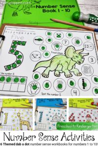 Kindergarten Number Sense Activities (1-10) - Fairy Poppins