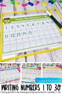 Tracing Numbers Practice for Kids - 1 to 30 - Fairy Poppins