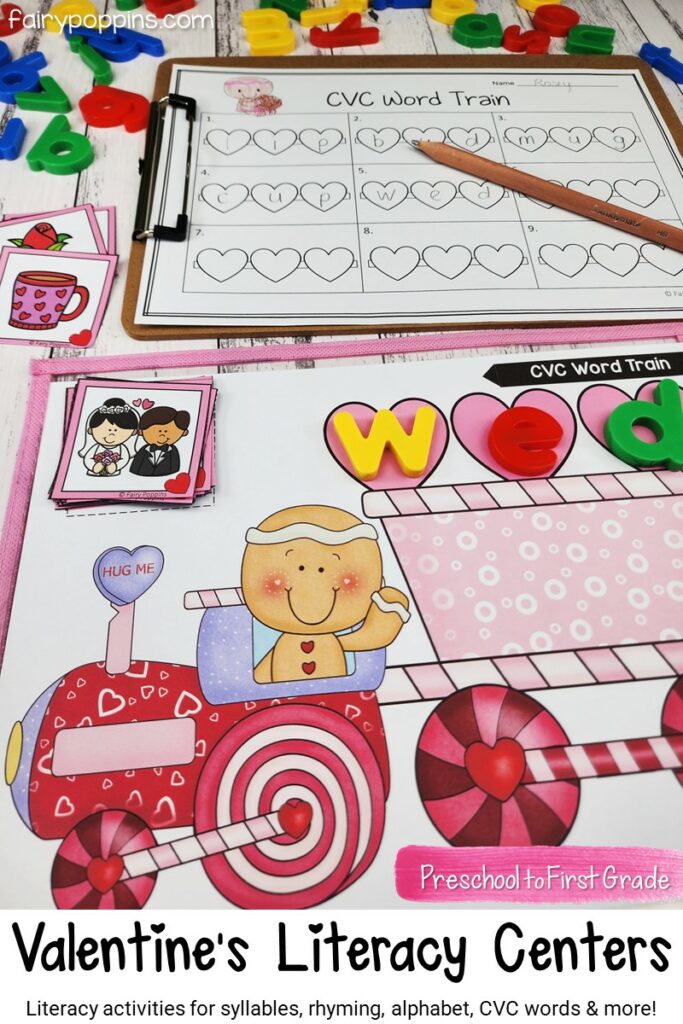 Valentine's Day Literacy Activities for Kids - Fairy Poppins