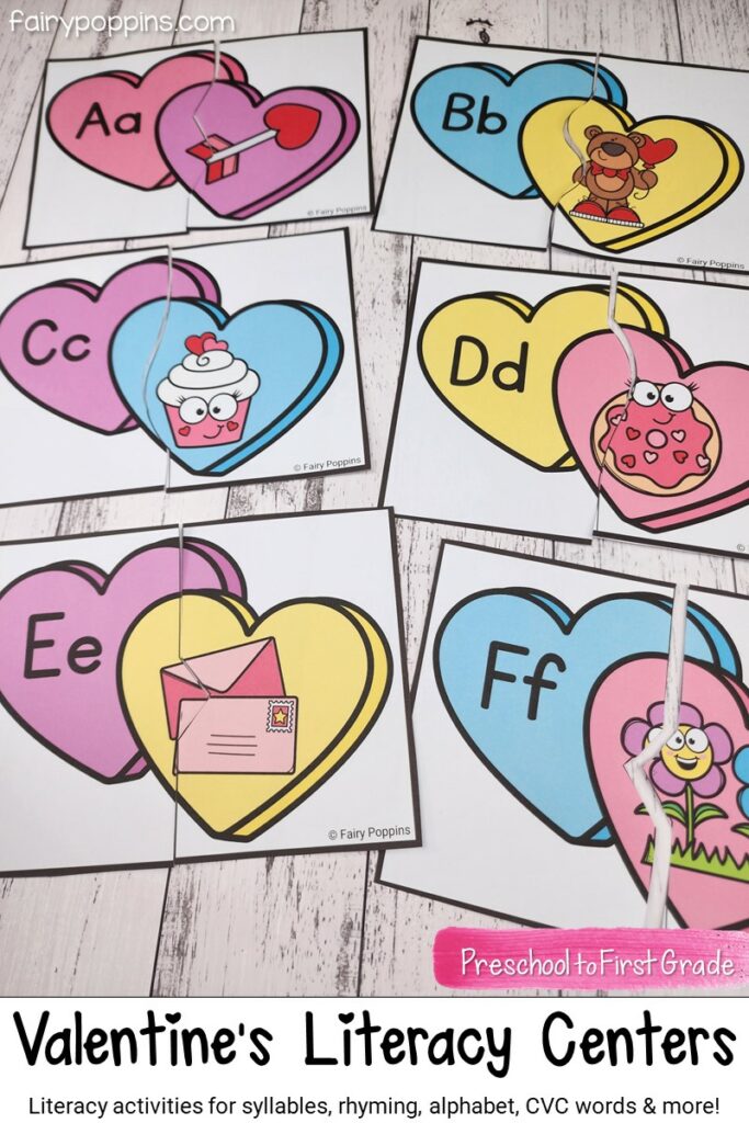 Valentine's Day Literacy Activities for Kids - Fairy Poppins