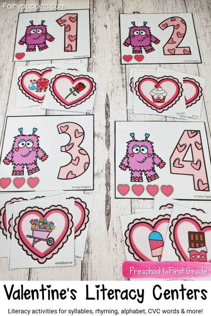 Valentine's Day Literacy Activities for Kids - Fairy Poppins