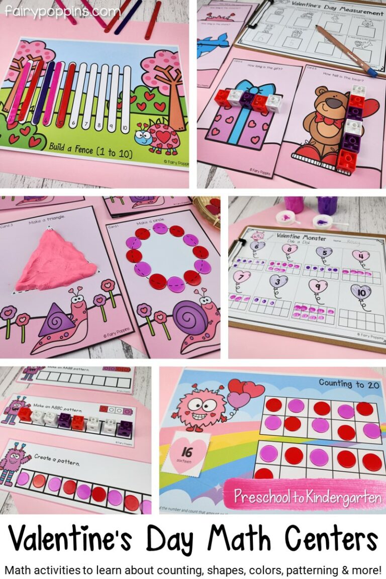 Valentine's Day Math Activities for Kids - Fairy Poppins