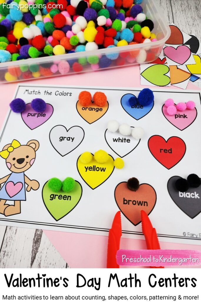 Valentine's Day Math Activities for Kids - Fairy Poppins