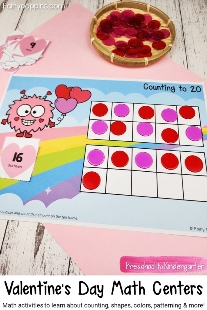 Valentine's Day Math Activities for Kids - Fairy Poppins