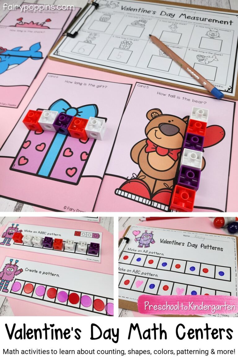 Valentine's Day Math Activities for Kids - Fairy Poppins