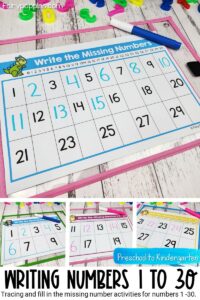 Tracing Numbers Practice for Kids - 1 to 30 - Fairy Poppins