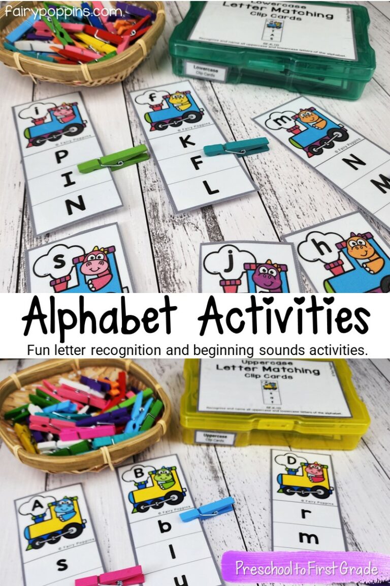 Fun Alphabet & Letter Recognition Activities - Fairy Poppins