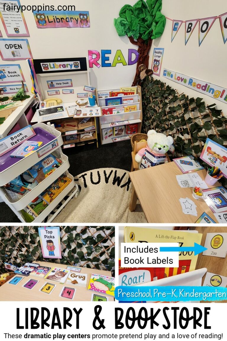 Library and Bookstore Dramatic Play - Fairy Poppins