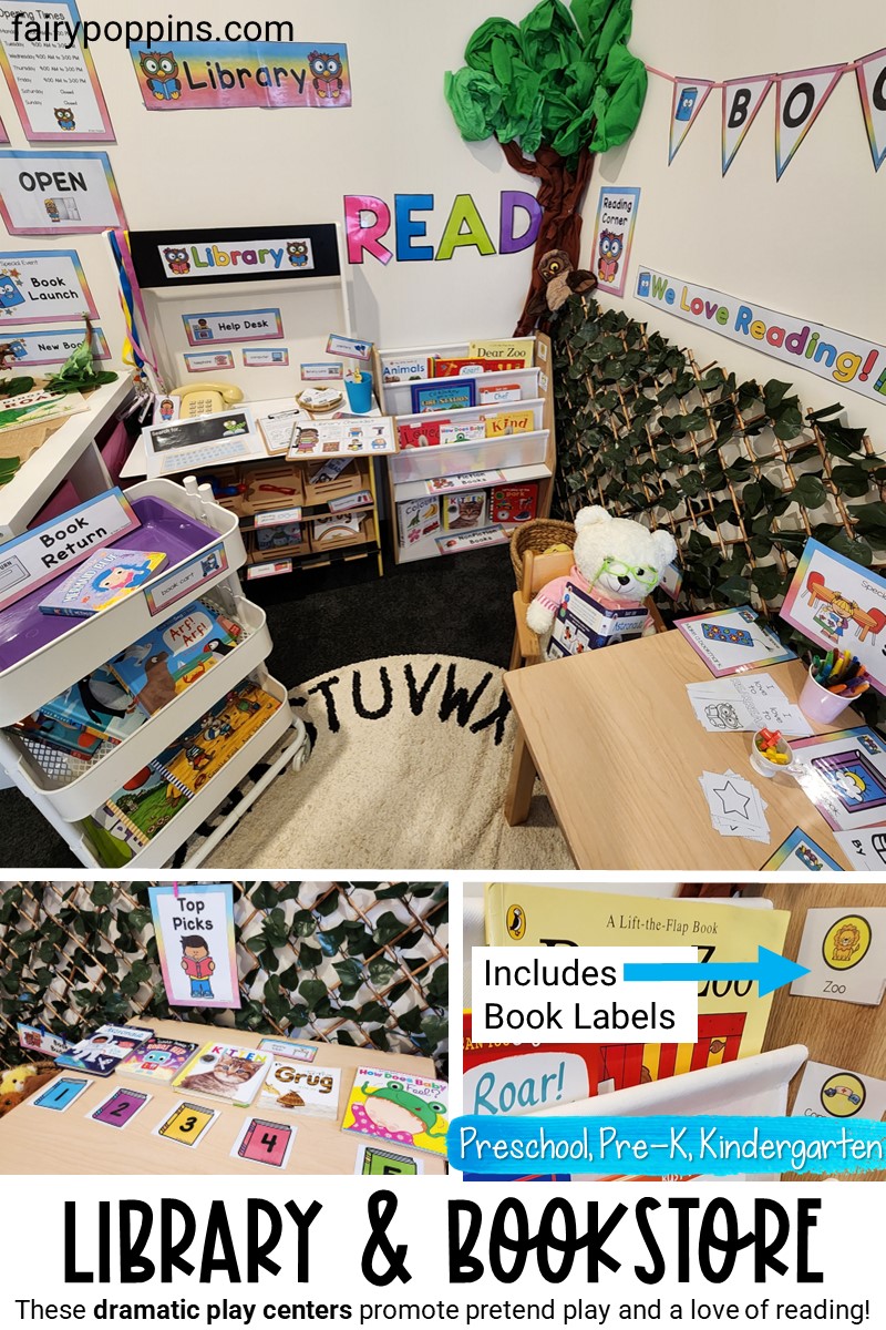 Library and Bookstore Dramatic Play - Fairy Poppins