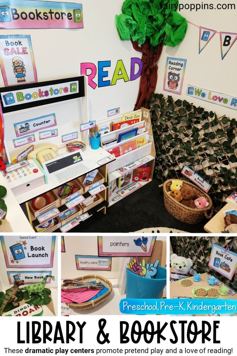 Library and Bookstore Dramatic Play - Fairy Poppins