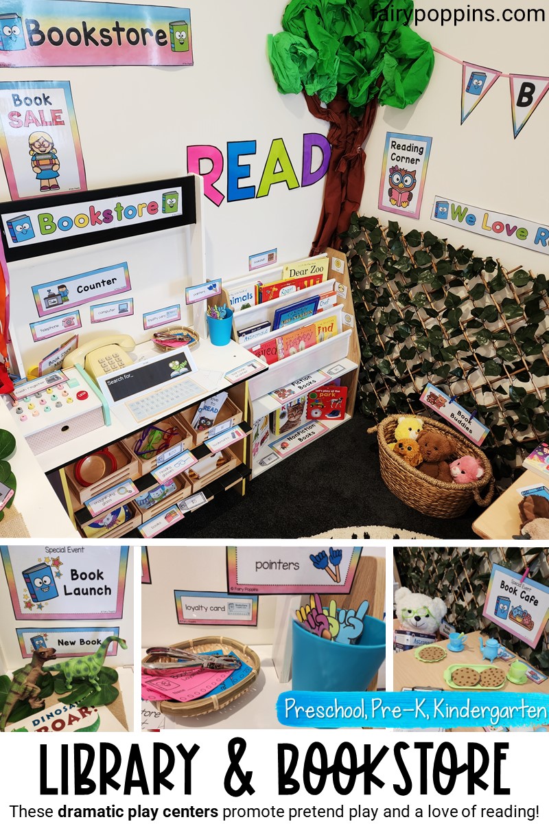 Library and Bookstore Dramatic Play - Fairy Poppins