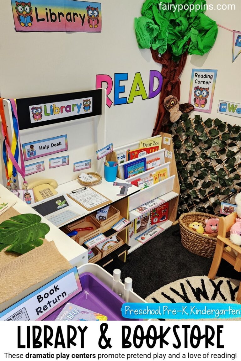 Library and Bookstore Dramatic Play - Fairy Poppins