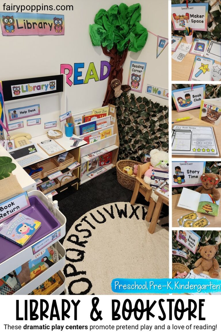 Library and Bookstore Dramatic Play - Fairy Poppins