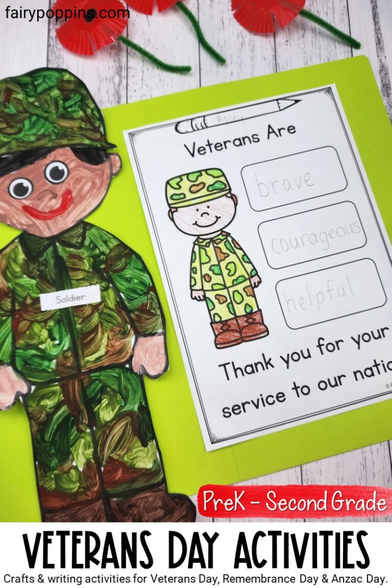 Veterans Day Crafts and Activities for Kids - Fairy Poppins