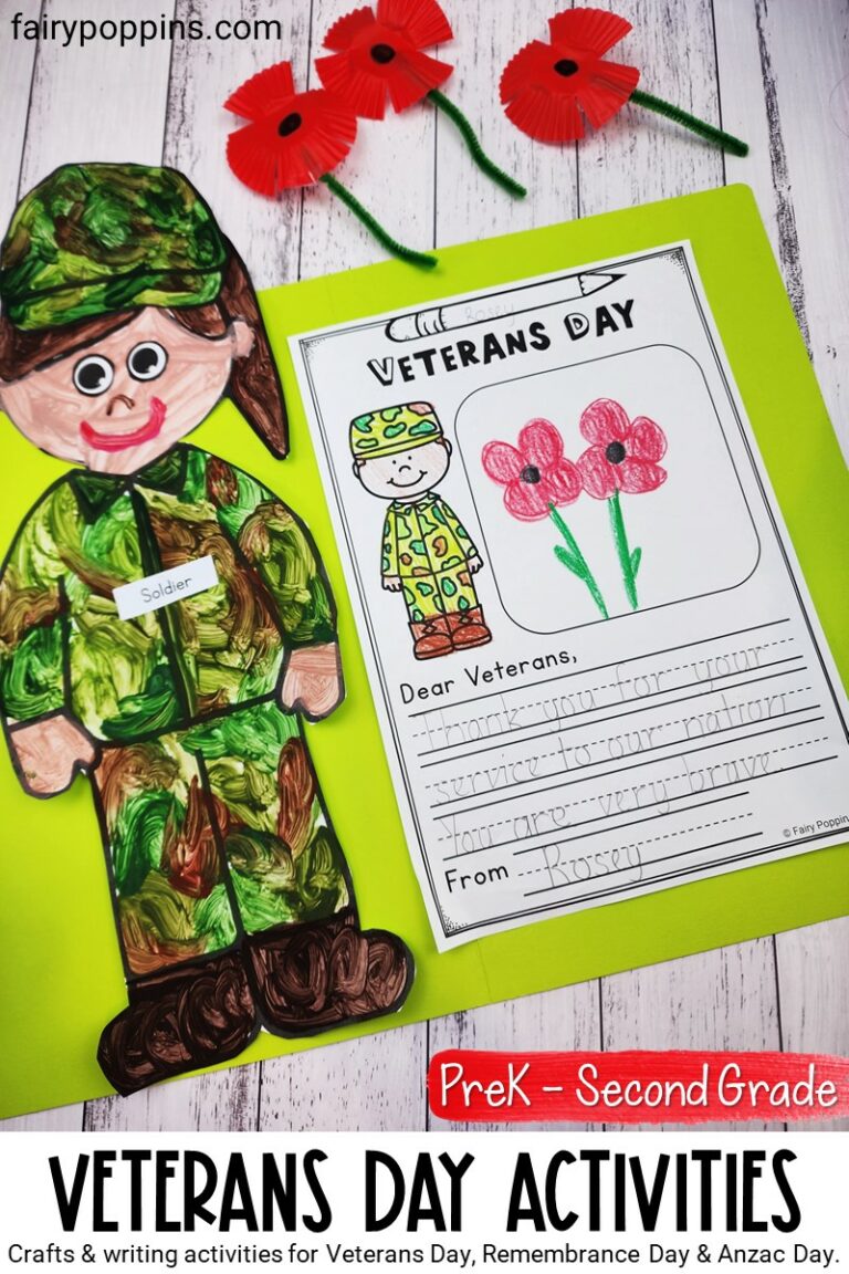Veterans Day Crafts and Activities for Kids - Fairy Poppins