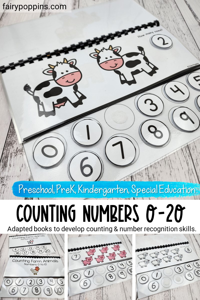 Milk Cap Counting Activities for Kids (0-20) - Fairy Poppins