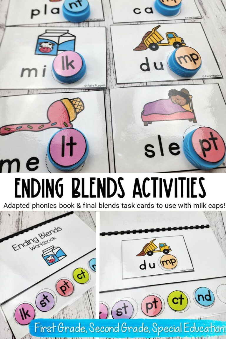 Phonics Activities With Milk Caps (Bottle Lids) - Fairy Poppins