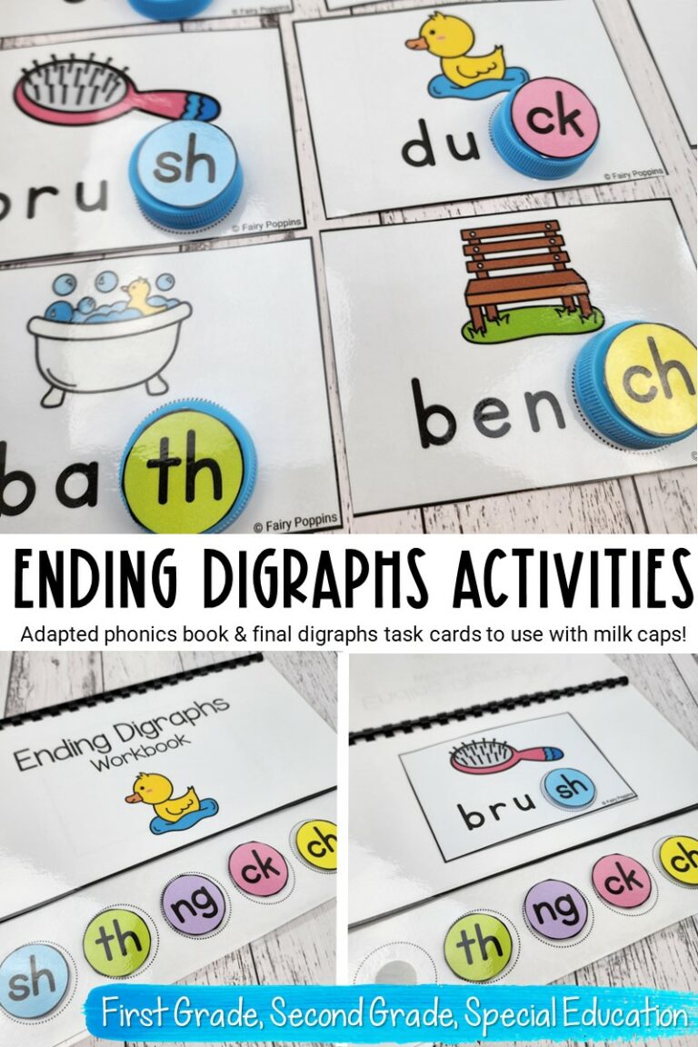 Phonics Activities With Milk Caps (Bottle Lids) - Fairy Poppins