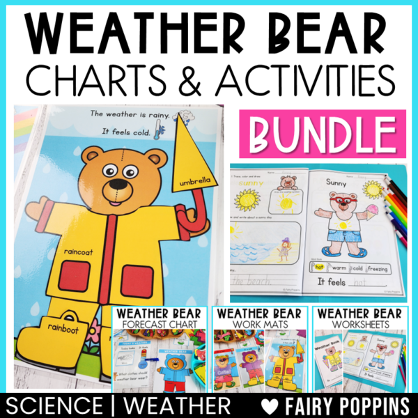 Weather Bear Activities for Preschool, Pre-K and Kindergarten - Fairy ...