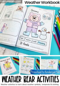 Weather Bear Activities for Preschool, Pre-K and Kindergarten - Fairy ...
