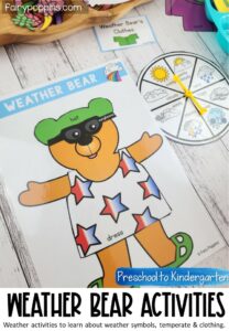 Weather Bear Activities for Preschool, Pre-K and Kindergarten - Fairy ...