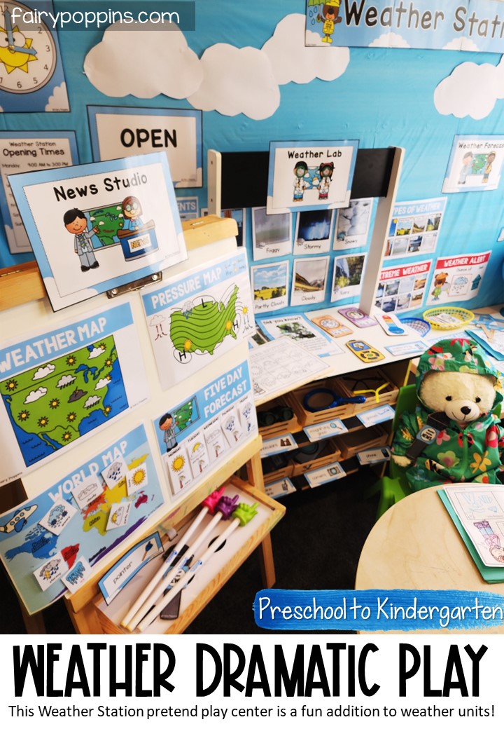 Weather Station Dramatic Play - Fairy Poppins