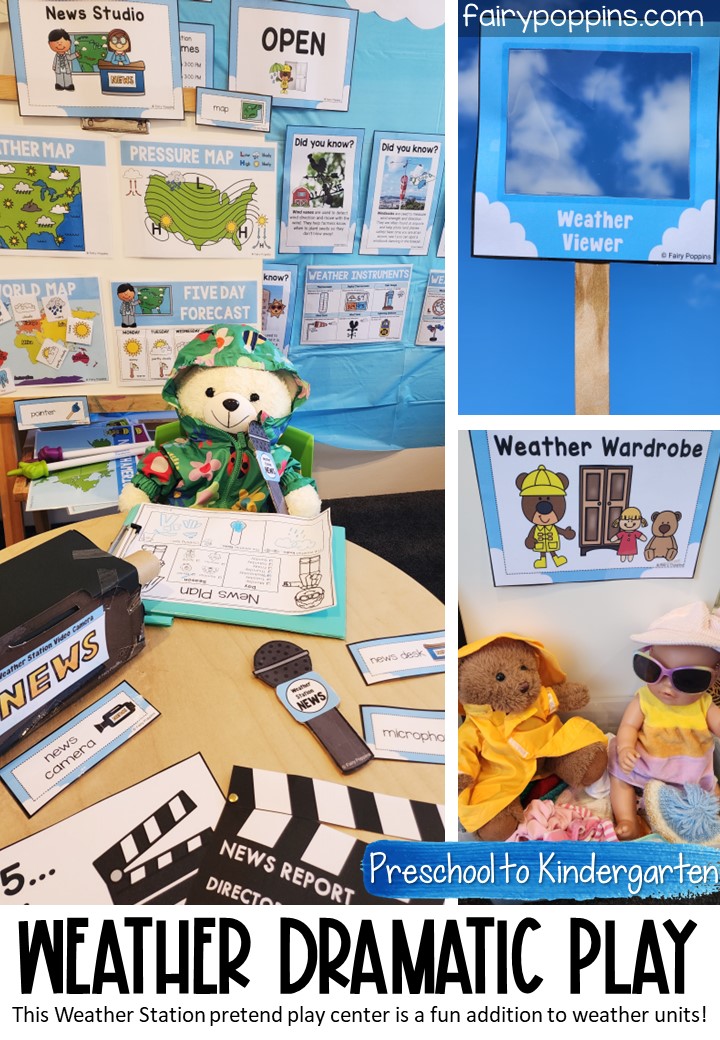 Weather Station Dramatic Play - Fairy Poppins