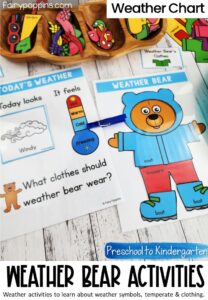 Weather Bear Activities for Preschool, Pre-K and Kindergarten - Fairy ...