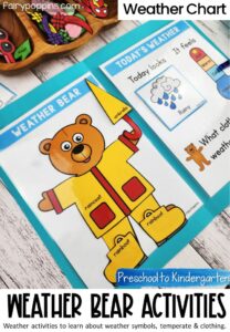 Weather Bear Activities for Preschool, Pre-K and Kindergarten - Fairy ...