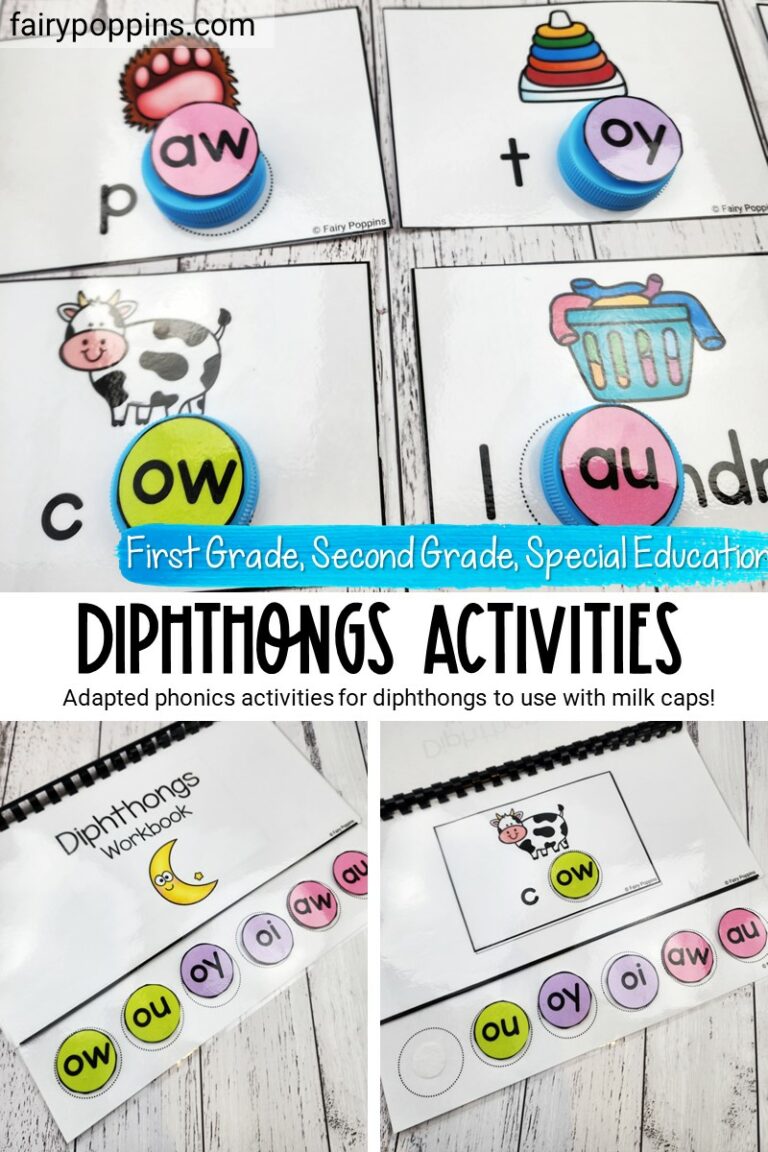 Phonics Activities With Milk Caps (Bottle Lids) - Fairy Poppins