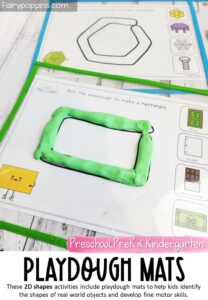 2D Shapes Playdough Mats - Fairy Poppins