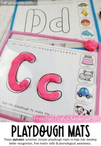 Alphabet Playdough Mats - Fairy Poppins