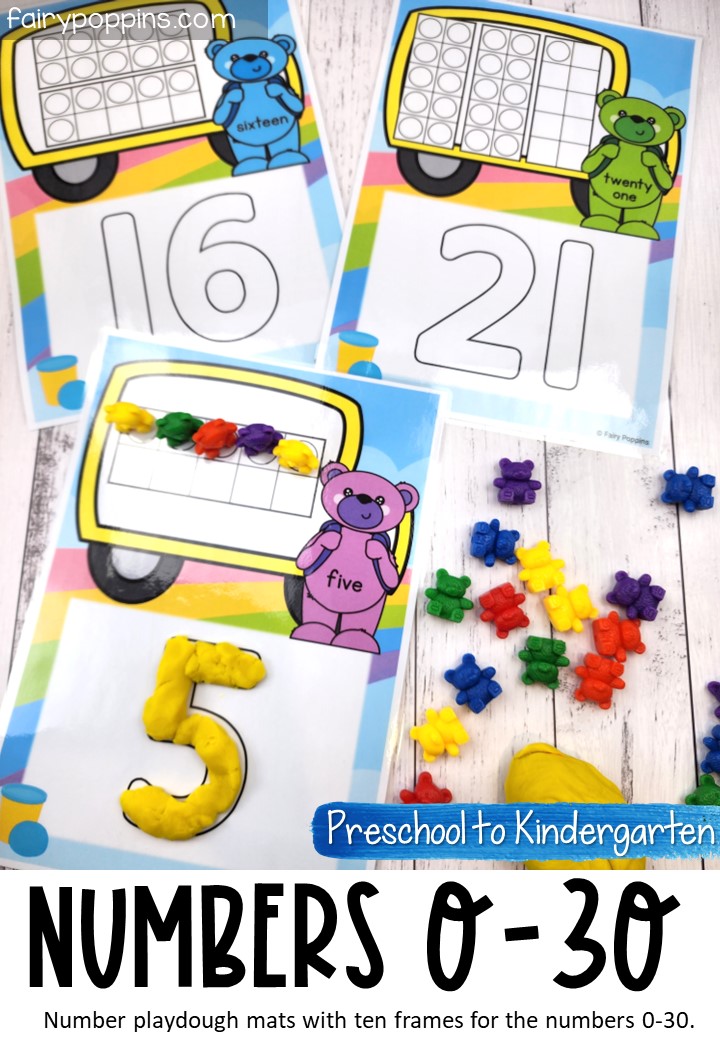 Hands On Counting and Number Activities (0-30) - Fairy Poppins
